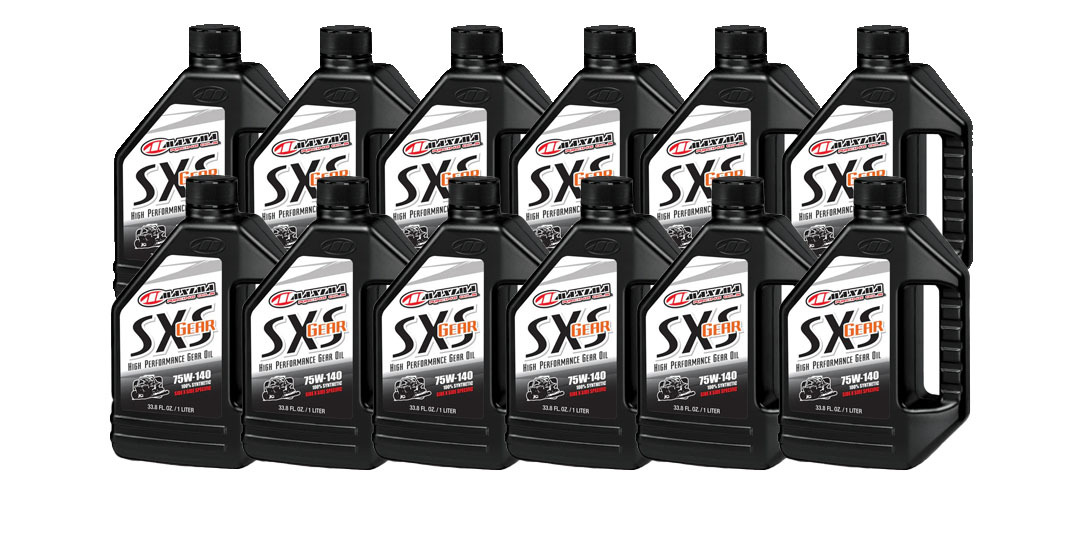 MAXIMA RACING OILS SXS Synthetic Gear Oil 75w140 Case 12 x 1 Liter 40-46901
