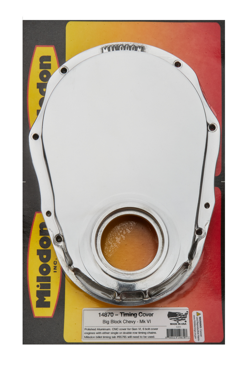 MILODON BBC Gen-6 Timing Cover Polished 14870