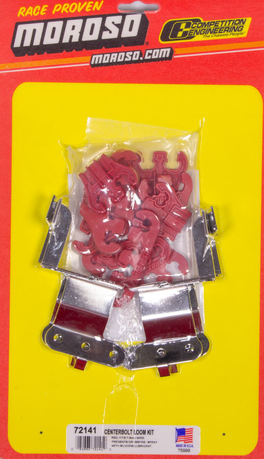MOROSO Red Wire Loom Kit For SBC Center Bolt V/C 72141