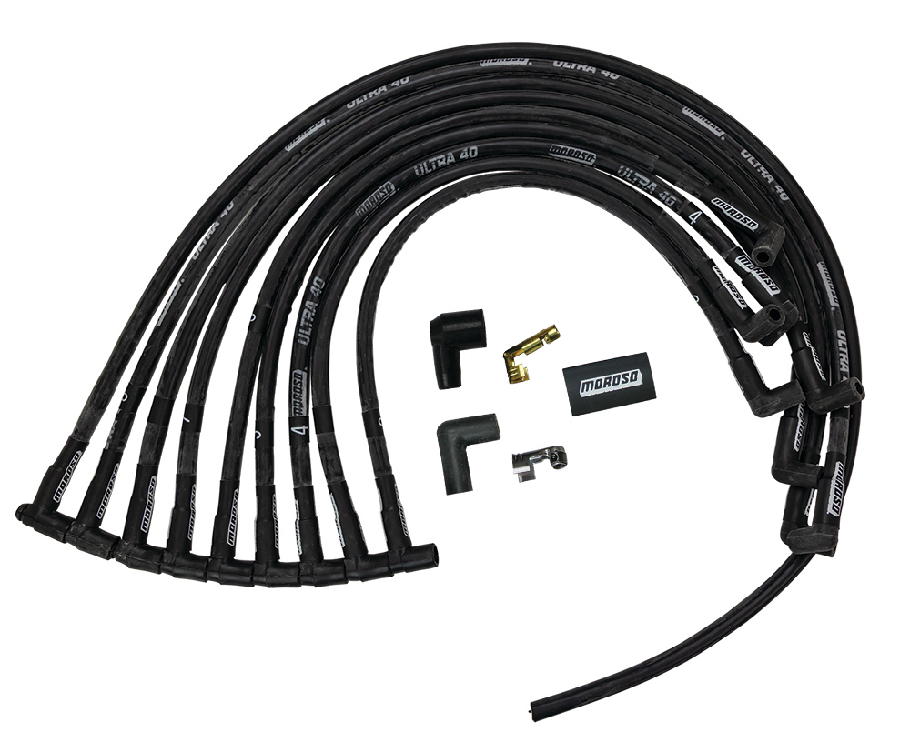 MOROSO Ultra 40 Plug Wire Set SBC w/Jesel Front Drive 73842