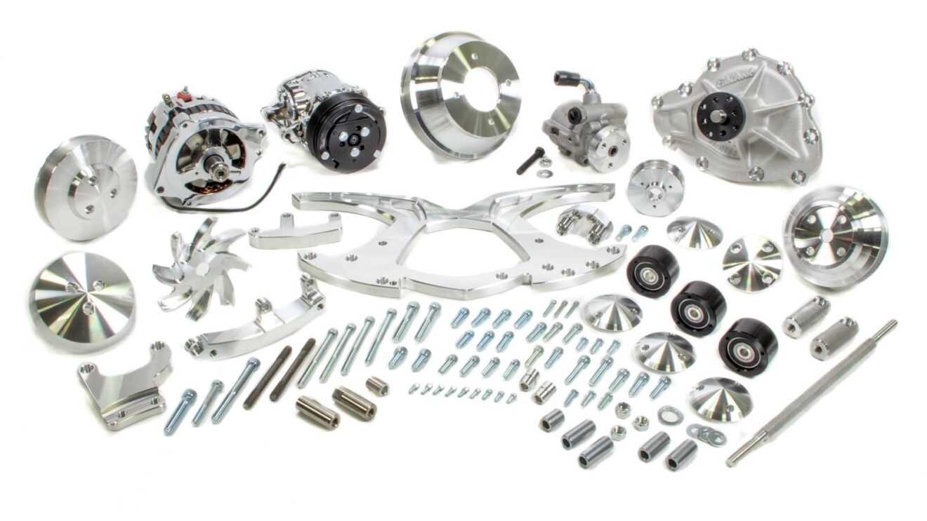 MARCH PERFORMANCE 70-up Firebird Style Trk System Alt A/C P/S W/P 13135