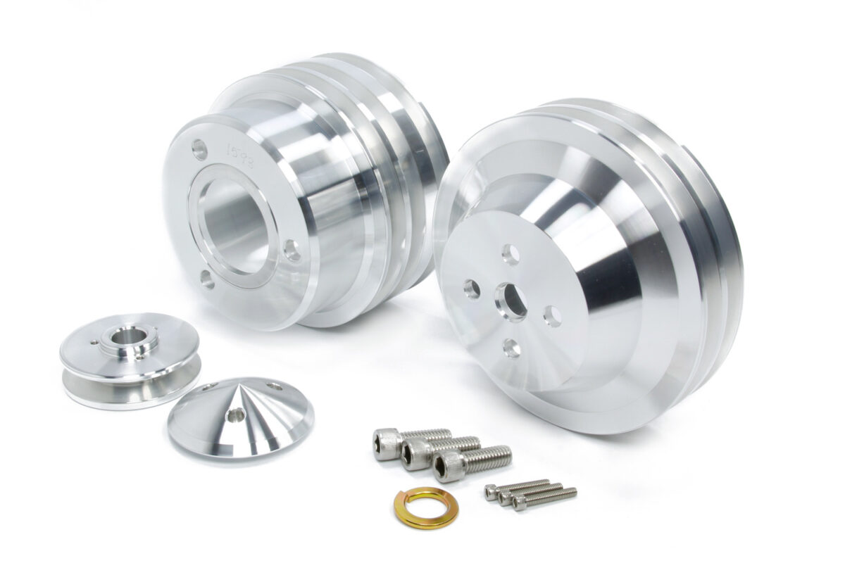 MARCH PERFORMANCE 65-69 Ford SB 3PC 3V Pulley Kit 1595