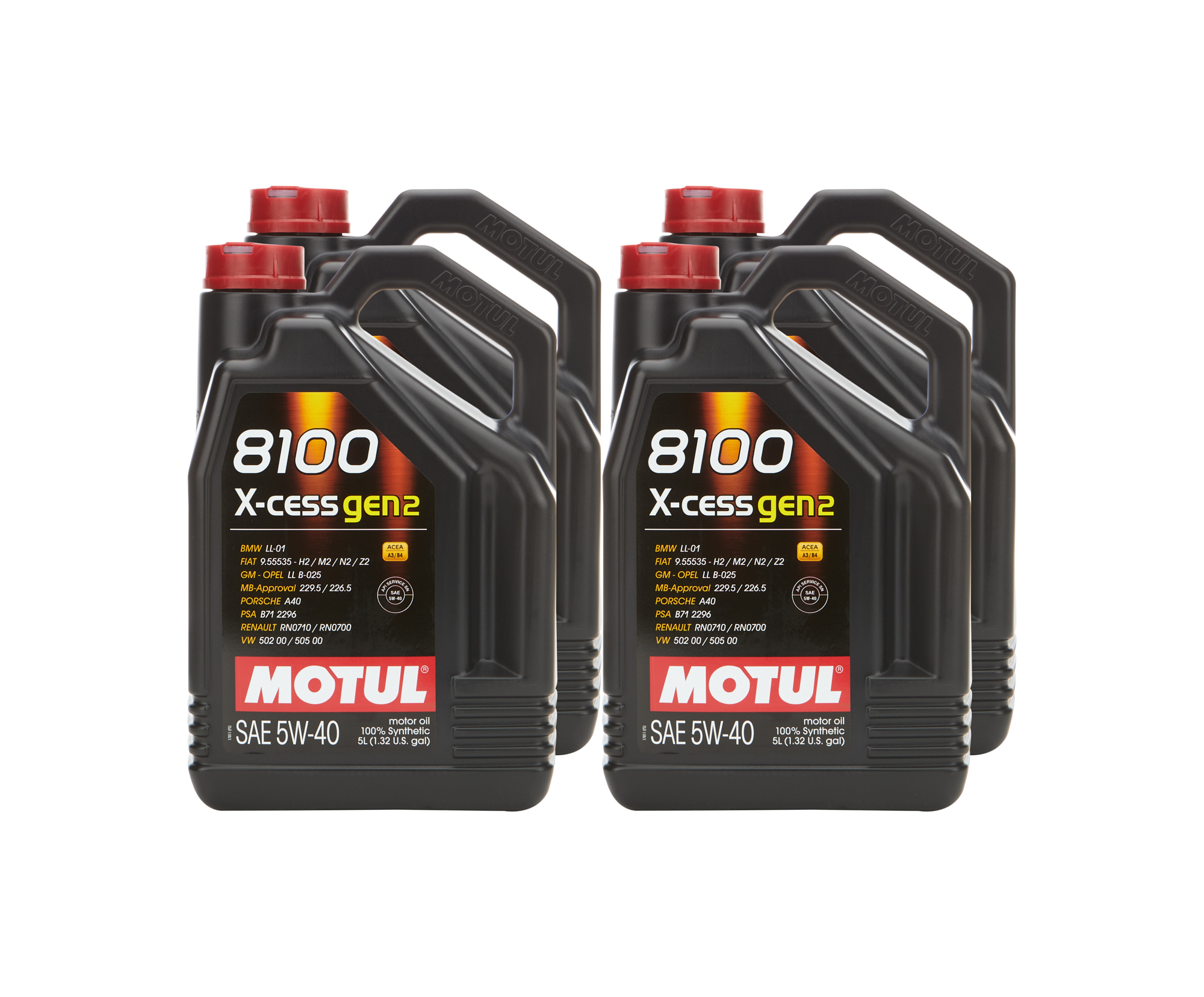 MOTUL USA 8100 X-Cess Gen2 5W-40 Case 4 x 5 Liter 110905