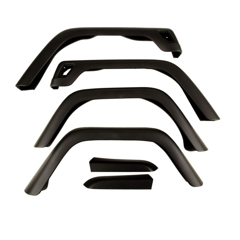 OMIX-ADA 7 Inch Fender Flare Kit Including Hardware; 97- 11608.01