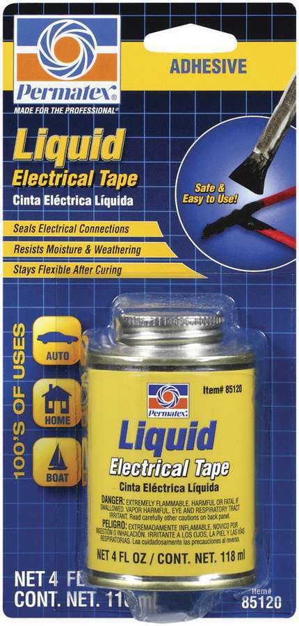 PERMATEX Liquid Electric Tape 4oz Can w/Brush 85120