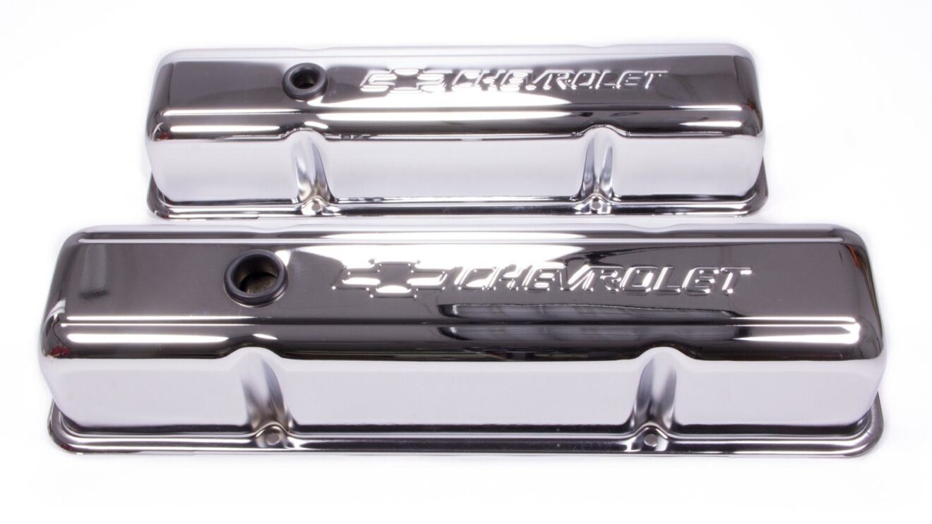 PROFORM SBC Chrome Bowtie V/C's - Tall w/Baffle 141-103