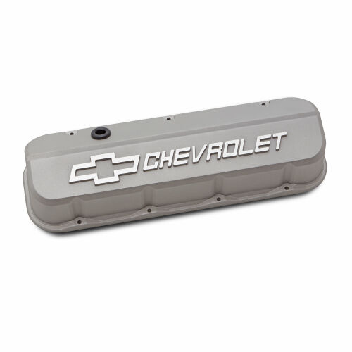 PROFORM Slant Edge Valve Covers BBC Cast Gray Crinkle 141-872
