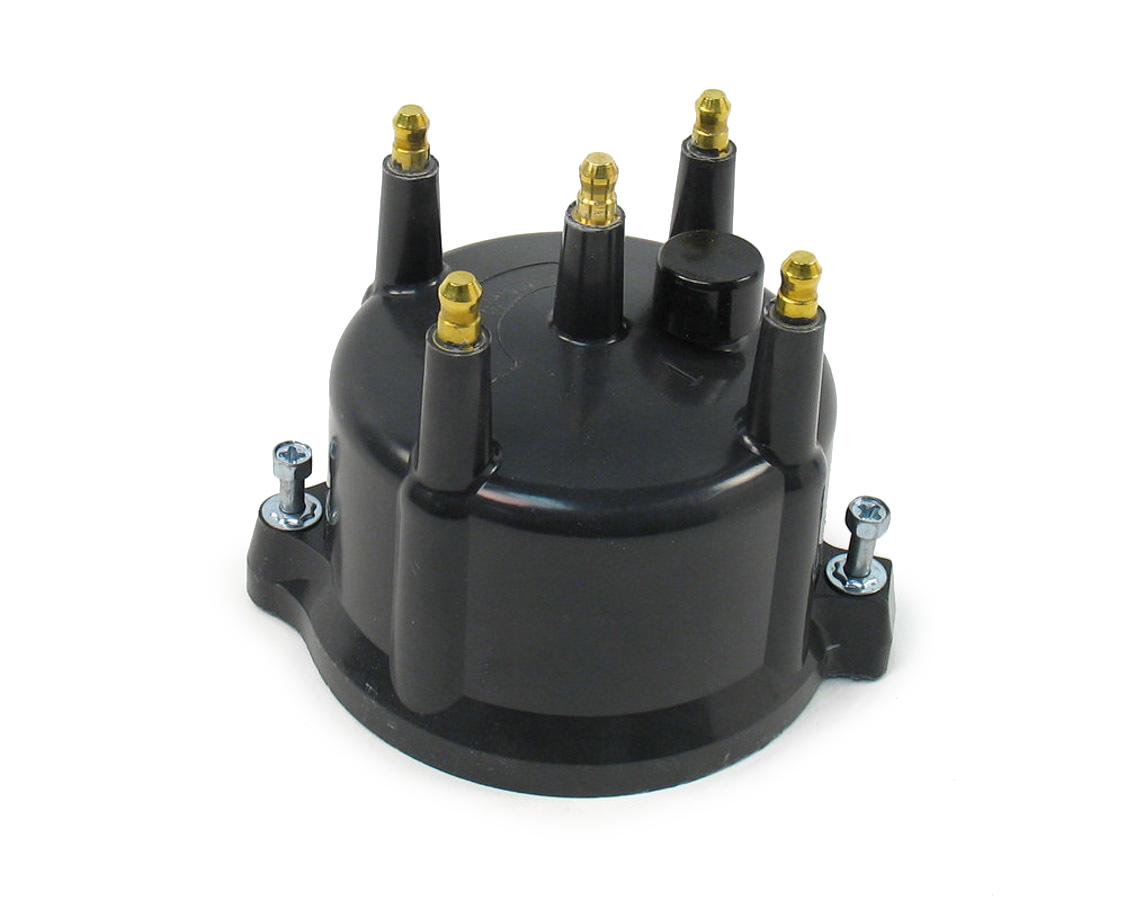 PERTRONIX IGNITION Distributor Cap - 4-Cyl. Billet Black D654710