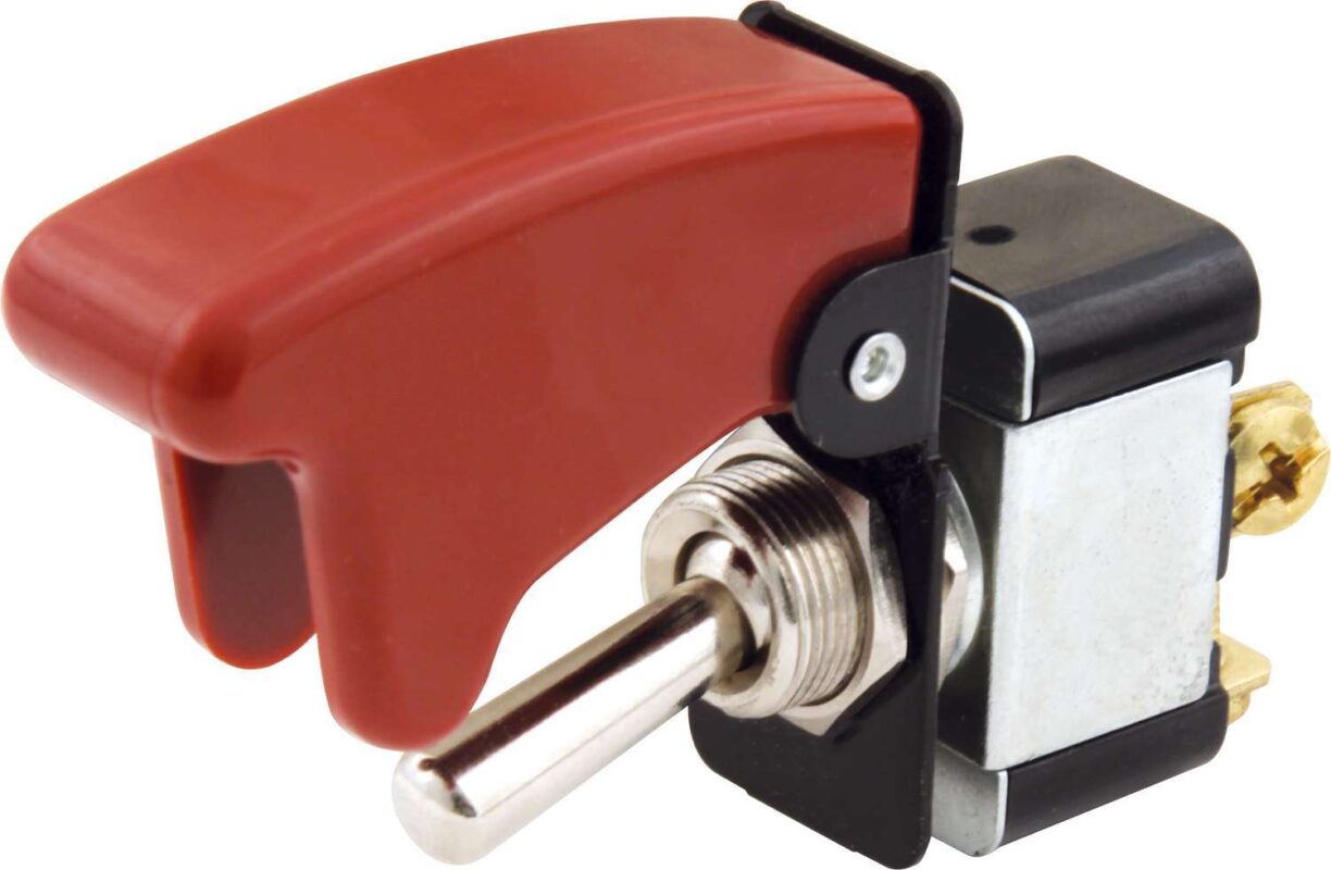 QUICKCAR RACING PRODUCTS Toggle Switch With Flip Cover 50-520