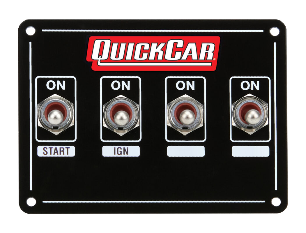 QUICKCAR RACING PRODUCTS Ignition Panel Extreme 4 Switch w/ Pigtail 50-740