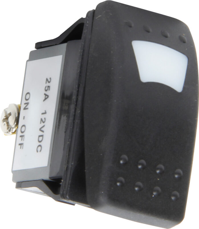 QUICKCAR RACING PRODUCTS Rocker Switch Lighted On /Off Blue 52-602