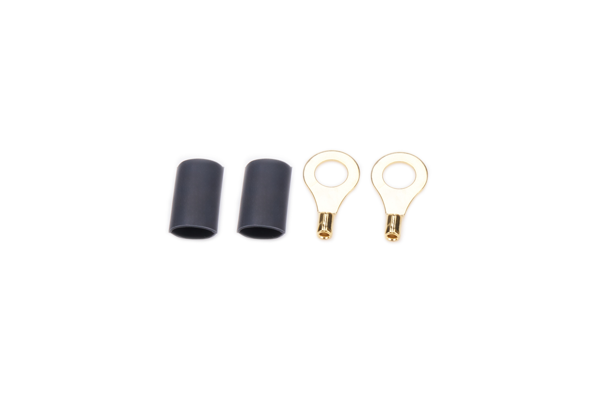 QUICKCAR RACING PRODUCTS Ring Terminal 1/4in 18- 22 Ga w/Heat Shrink ...
