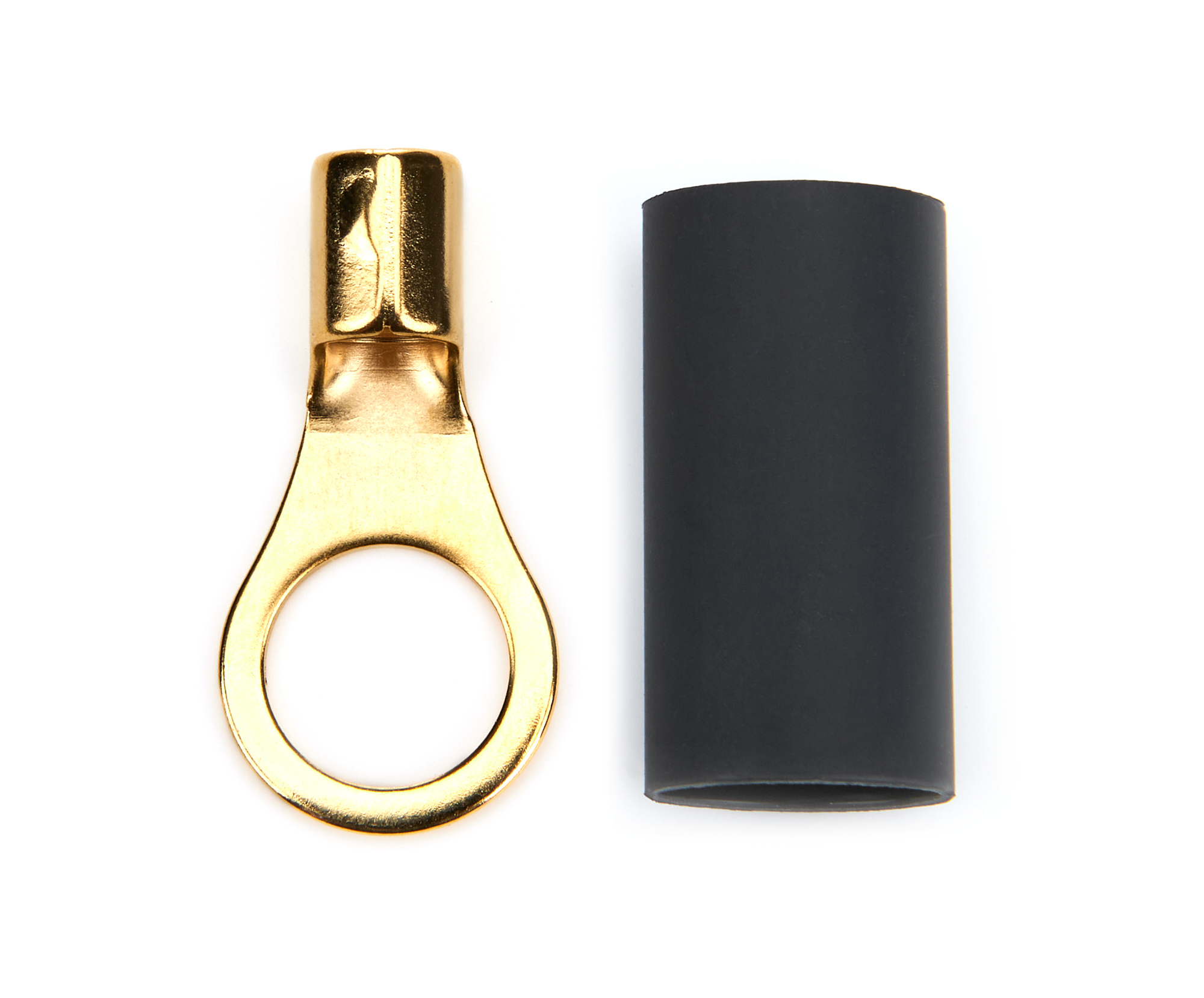 QUICKCAR RACING PRODUCTS Ring Terminal 3/8in 10- 12 Ga w/Heat Shrink ...