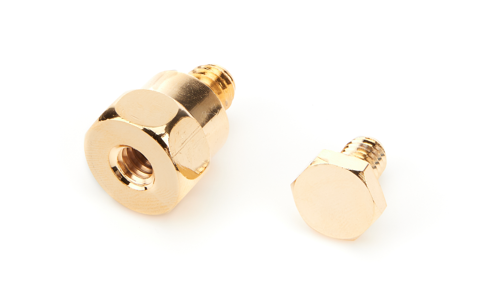 QUICKCAR RACING PRODUCTS Battery Terminals Side Mount Gold Bolt (Pair ...
