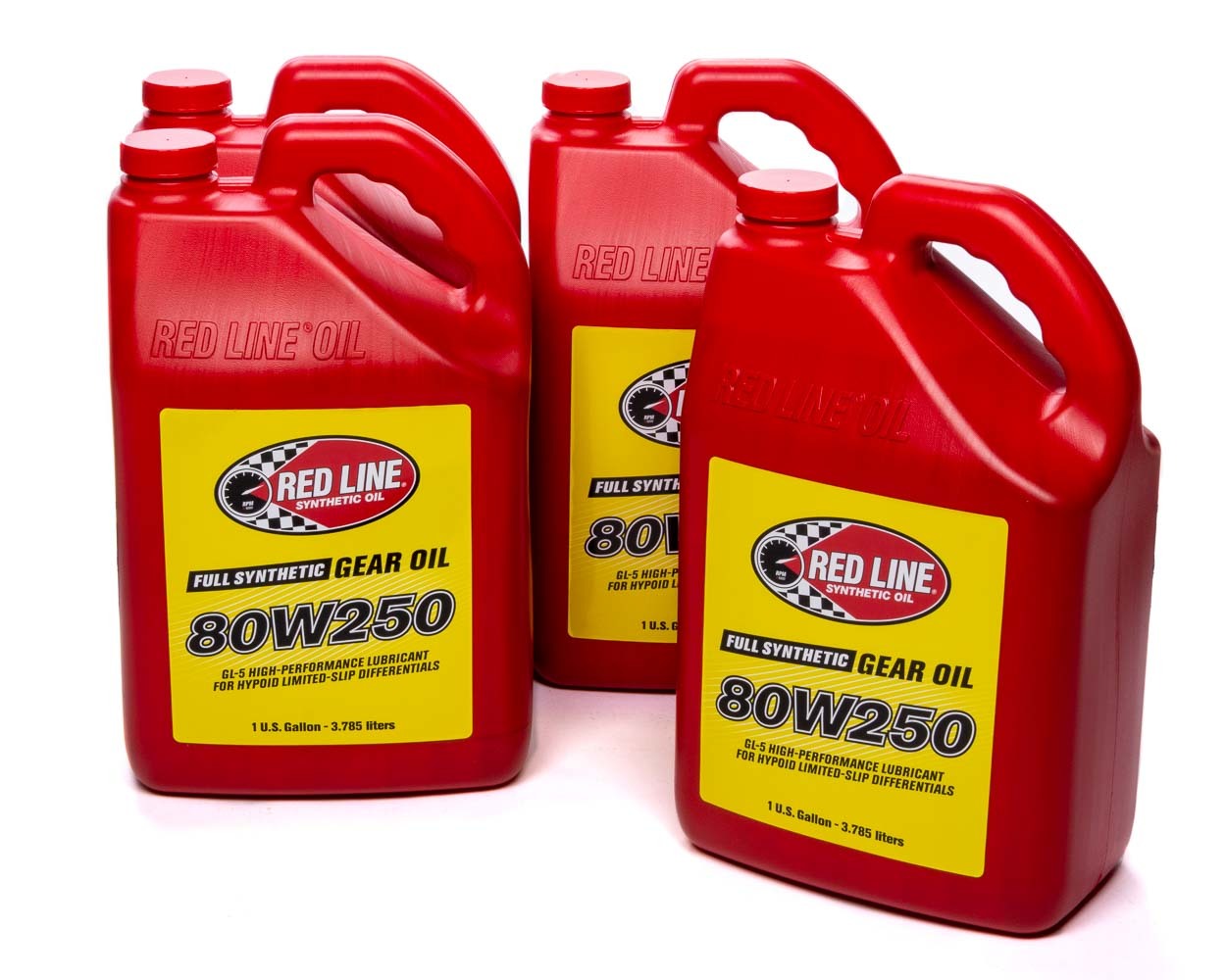 REDLINE OIL 80w250 Gear Oil Gl-5 Case 4 x 1 gallon 58605