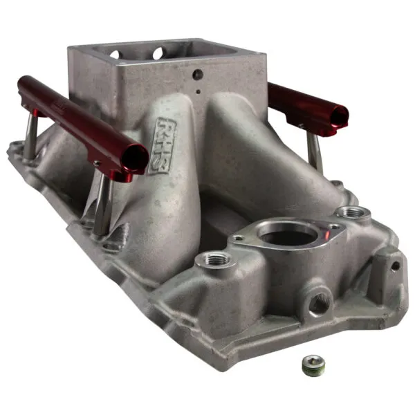 RACING HEAD SERVICE BBC EFI Intake Manifold 4500 Flange w/Fuel Rails ...