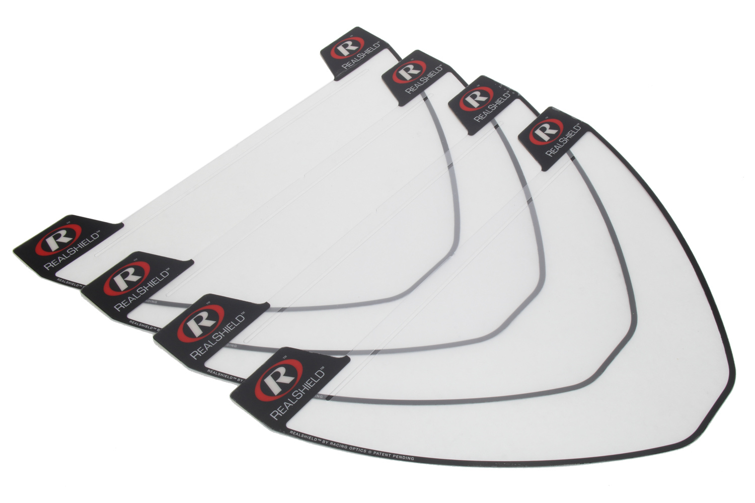 RACING OPTICS RealShield Hat Face Shield 4pk ANSI Cert RS15001A-4
