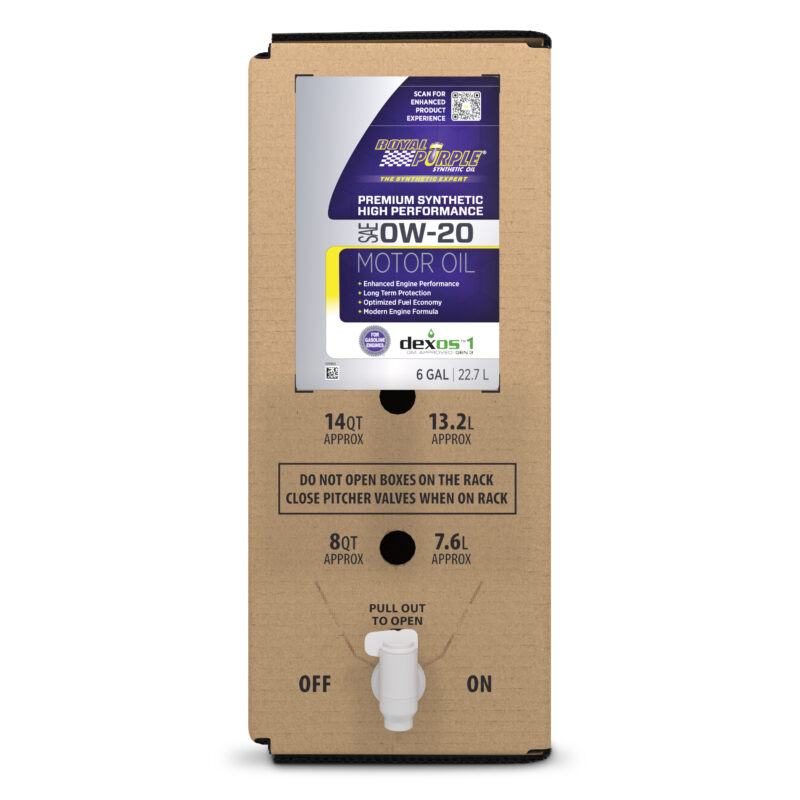 ROYAL PURPLE Multi-Grade Motor Oil 0w20 SAE 6 Gal Box Dexos 60020