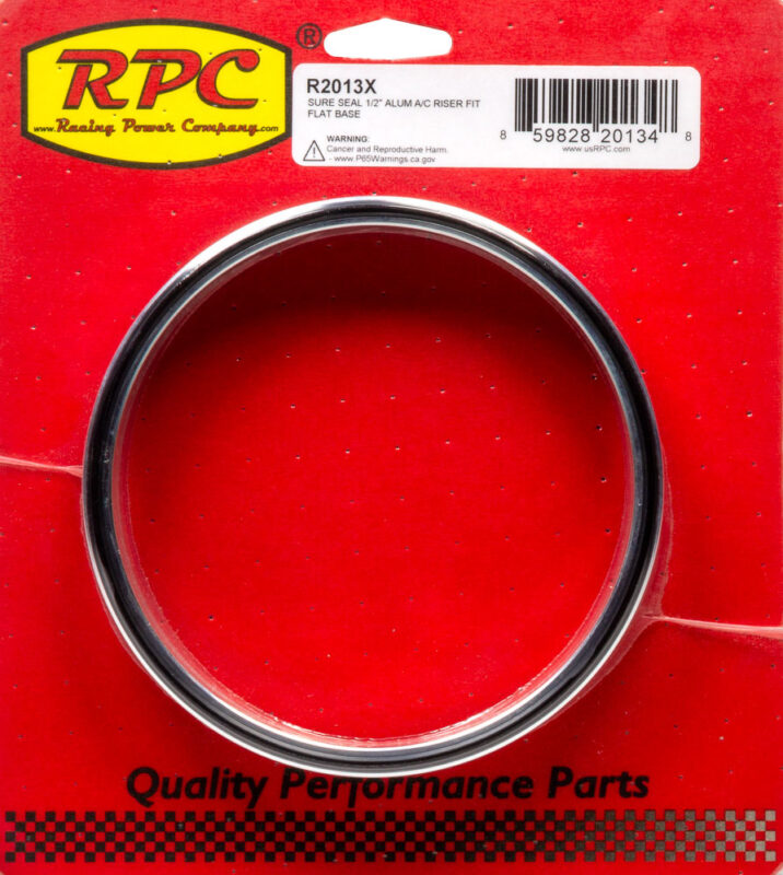RACING POWER CO-PACKAGED Sure Seal 1/2In Alum A/ C Riser Fit Flat Base ...
