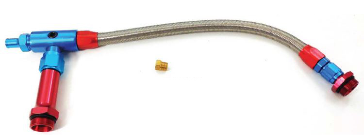 RACING POWER CO-PACKAGED Braided Fuel Line For Ho lley R2155