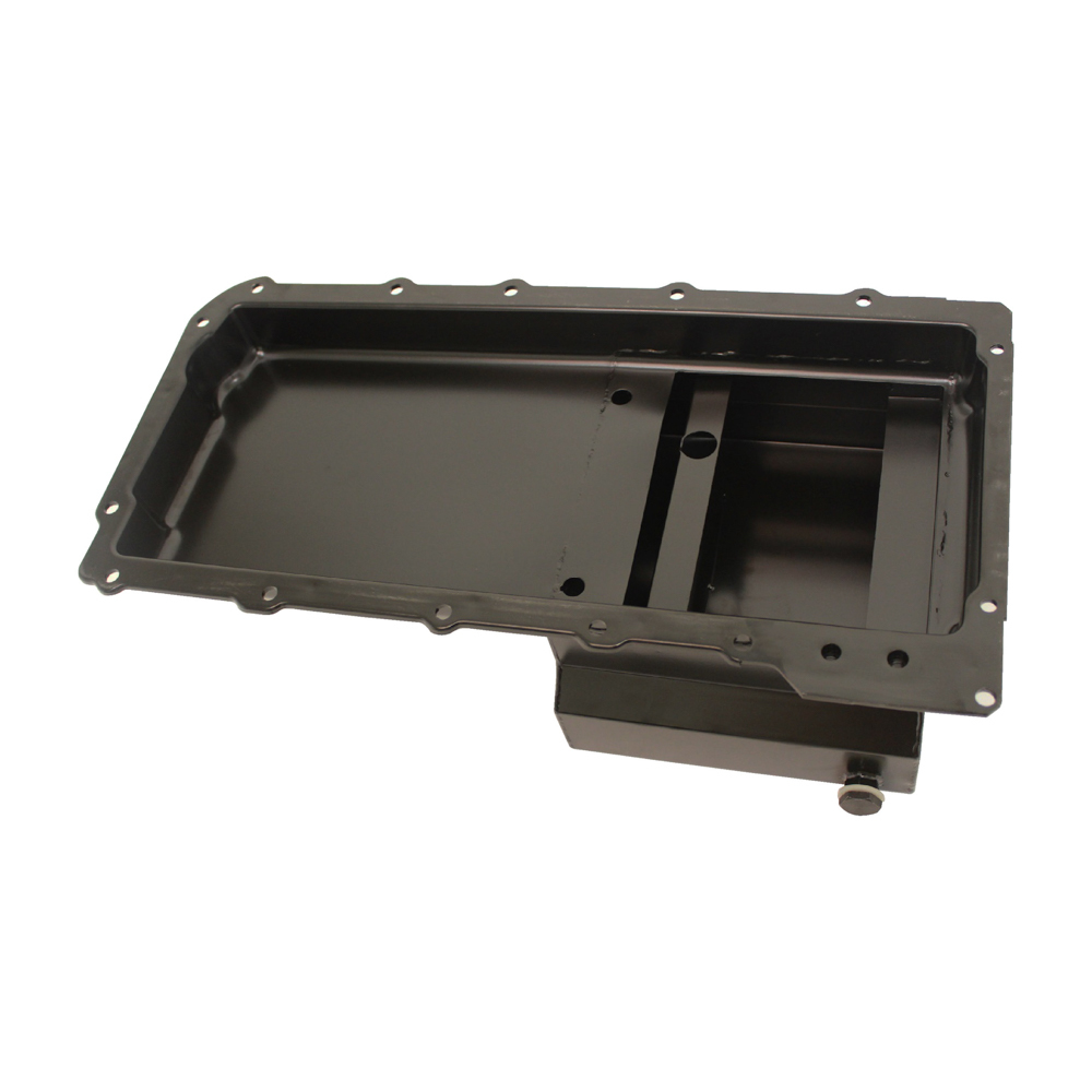 RACING POWER CO-PACKAGED GM LS1 Steel Oil Pan 7 Quart Black R4019BK