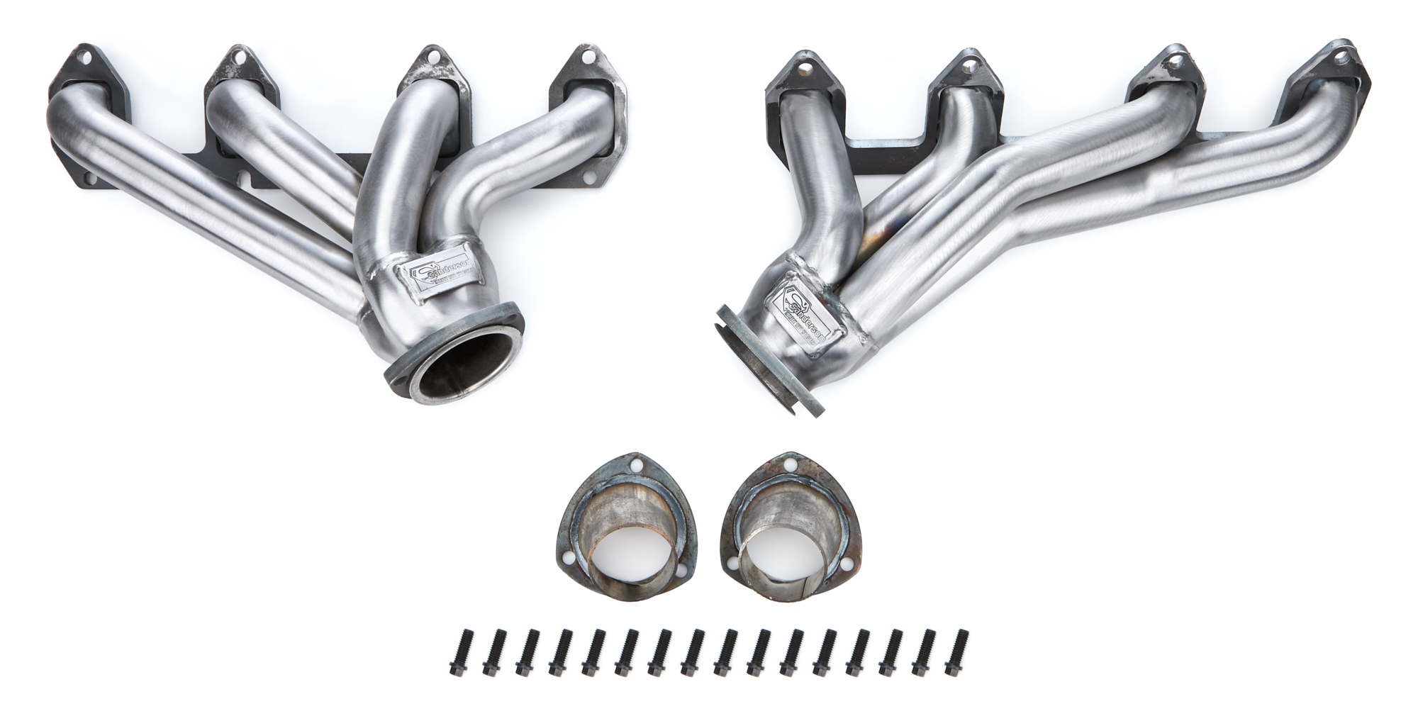 SANDERSON Headers Ford 332-428 Engines Block Huggers FF391-P