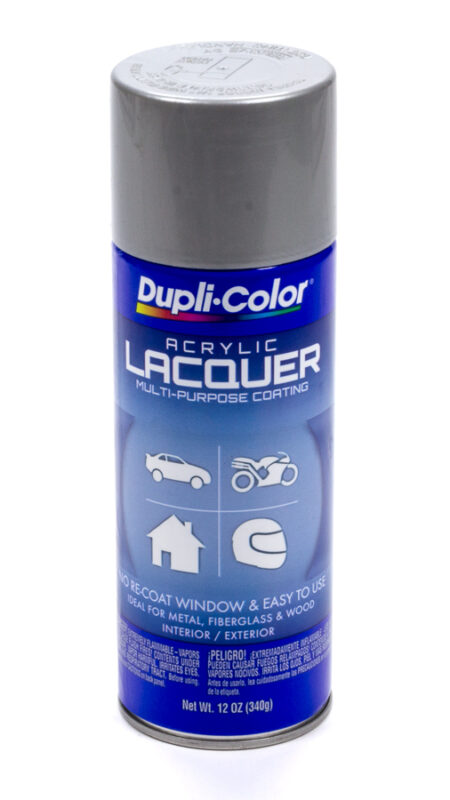 DUPLI-COLOR/KRYLON Silver Metallic Lacquer Paint 12oz DAL1679