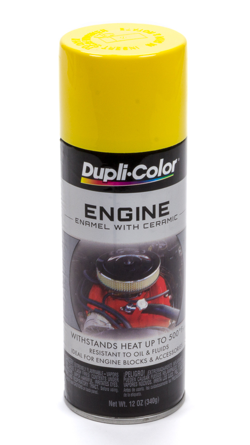 DUPLI-COLOR/KRYLON Daytona Yellow Engine Paint 12oz DE1642