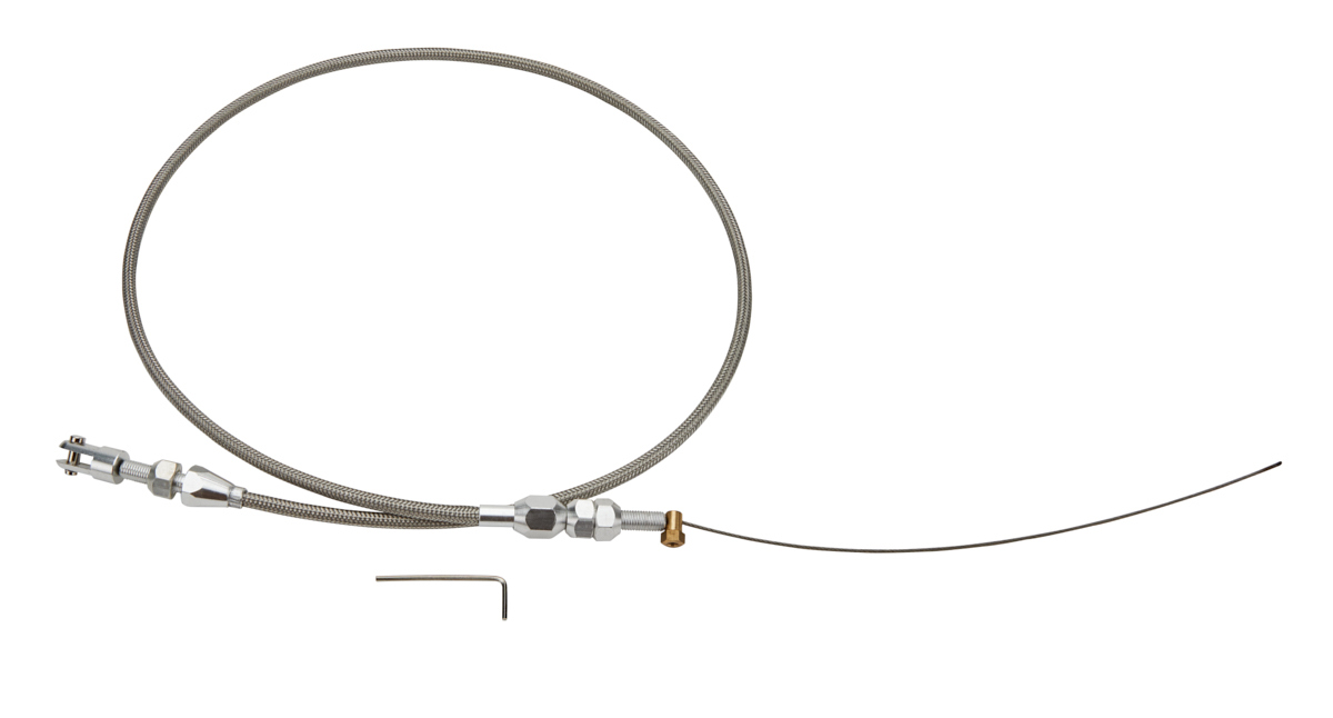SPECIALTY PRODUCTS COMPANY Throttle Cable LS1 48in Braided Stainless ...