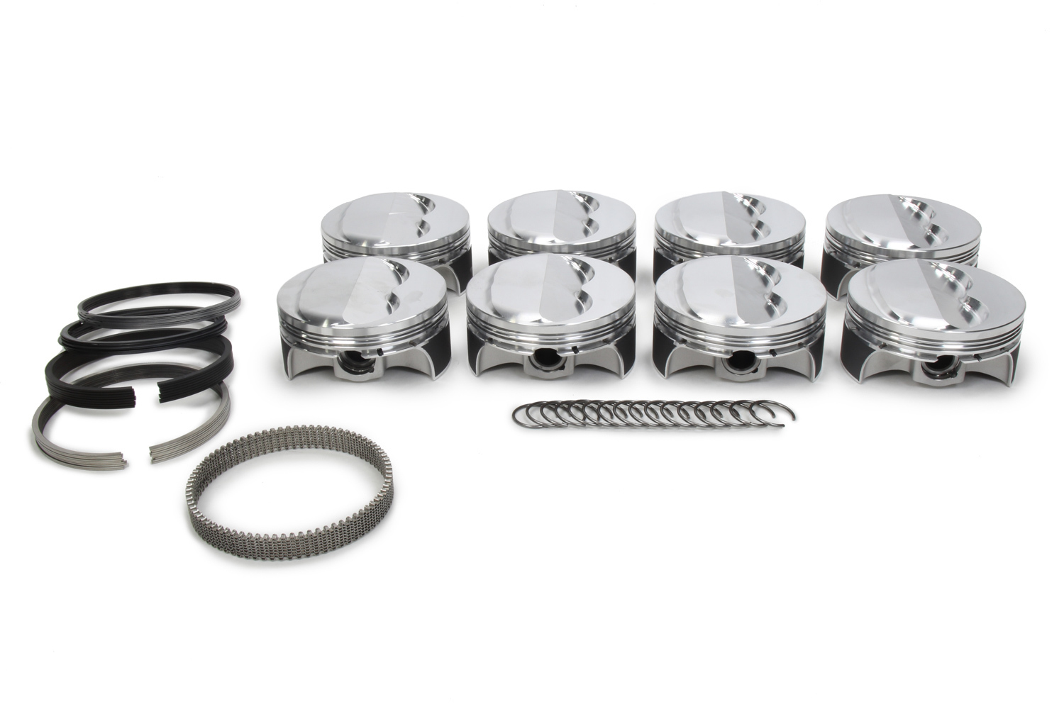 SPORTSMAN RACING PRODUCTS SBC Dome Pro-Series Piston & Ring Set 4.125 ...