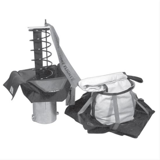 STROUD SAFETY 410 Chute Black w/Sm Spring Launcher 4104801-01