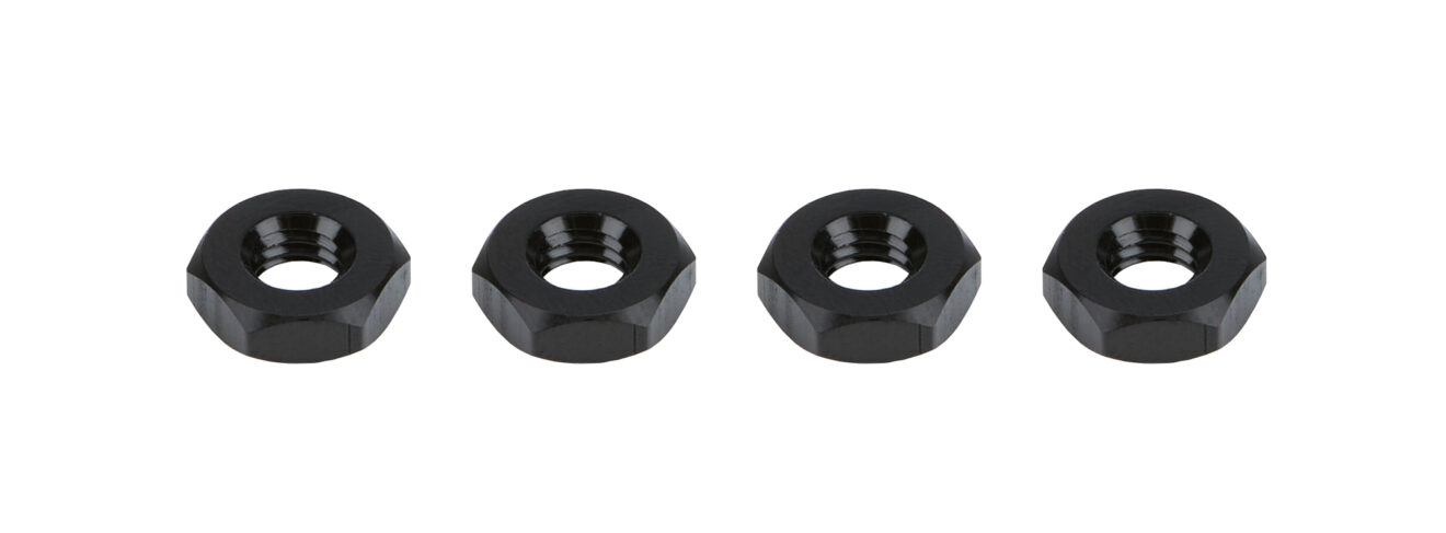 Ti22 PERFORMANCE Jam Nuts RH 10-32 Black Aluminum 4 pack TIP5664