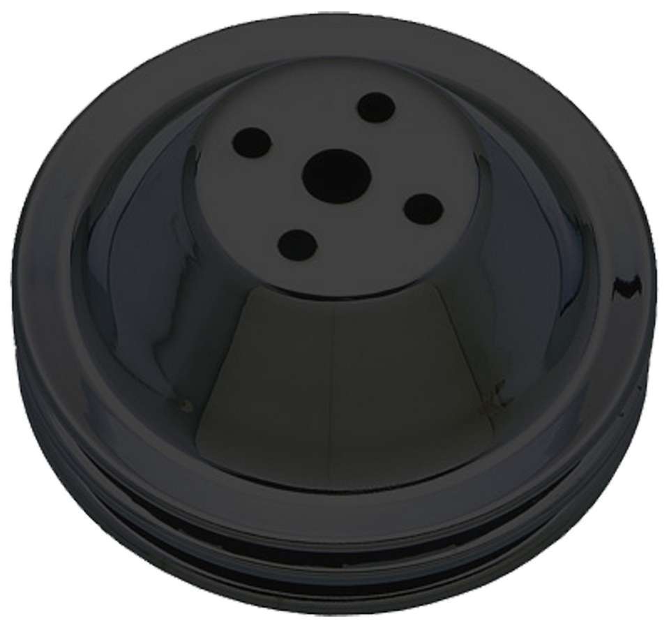 TRANS-DAPT SBC SWP Water Pump Pulley 2 Groove Black 8601