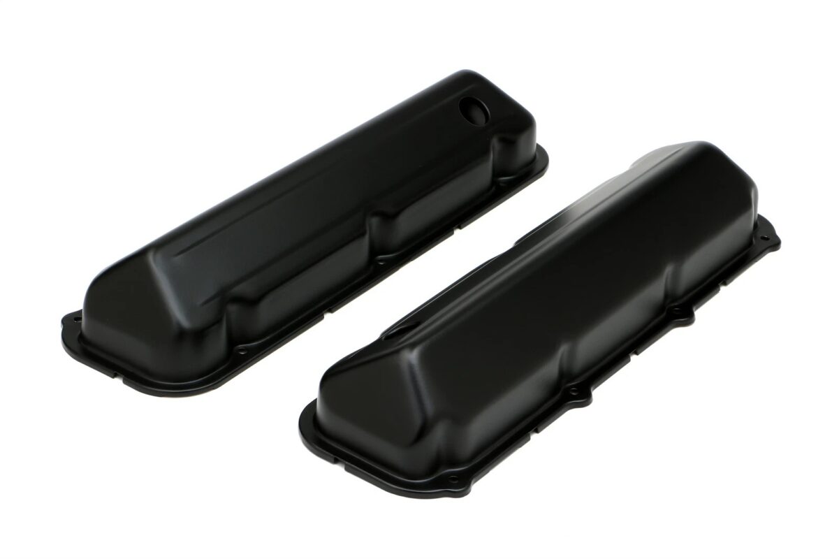 TRANS-DAPT 68-88 Ford 429-460 Valve Covers Black Baffled 8732