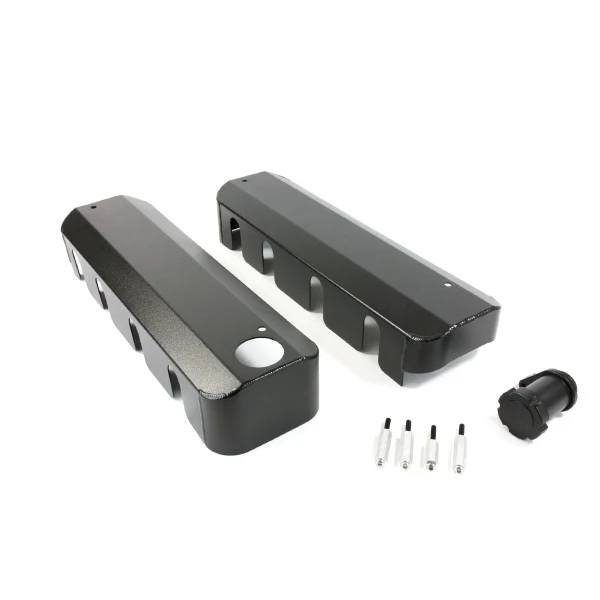 TOP STREET PERFORMANCE Black Fab Aluminum LS Coil Covers JM8081-7BK