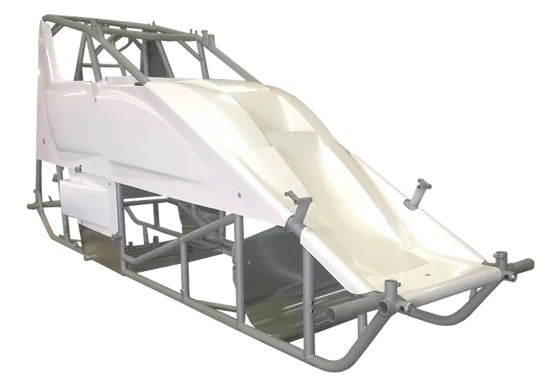 TRIPLE X RACE COMPONENTS Sprint Car Kit B X-Wedge White Inside Rail ...