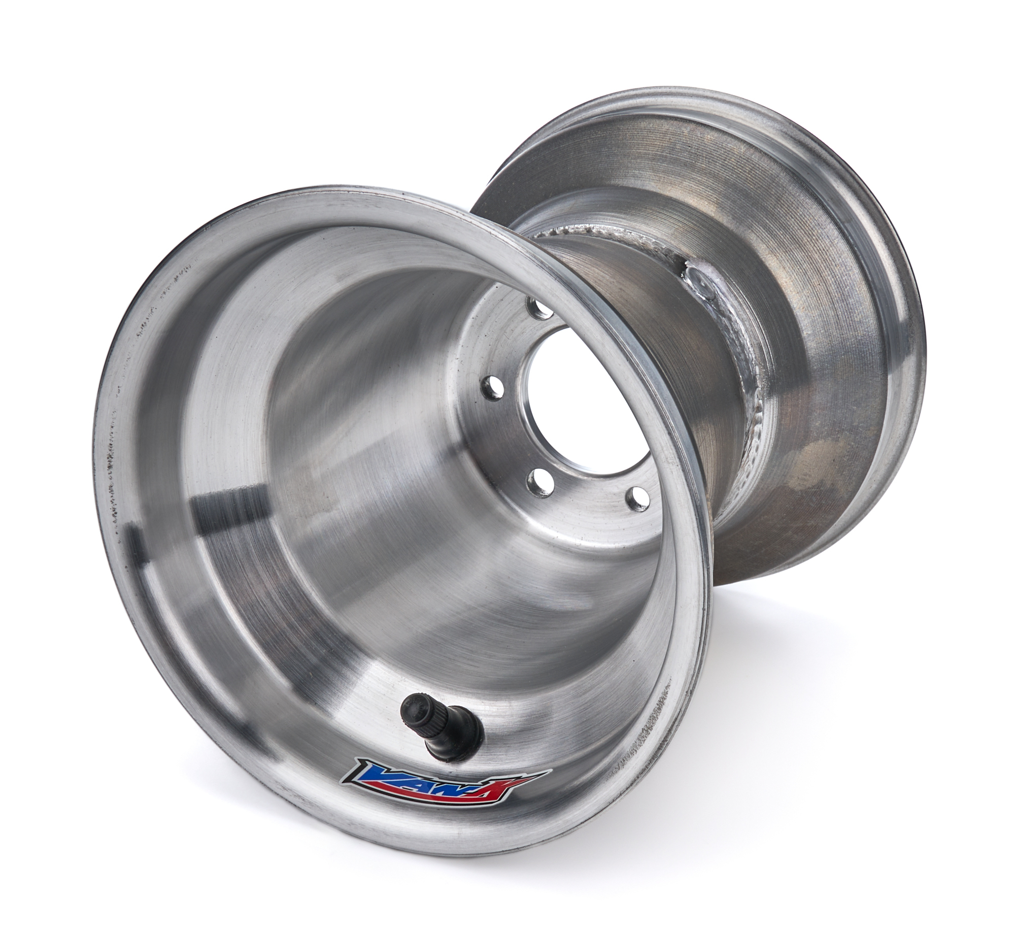 VAN-K WHEELS Wheel 6x7.25 x 2.5in BS Karting Machined Satin 226.6725.25