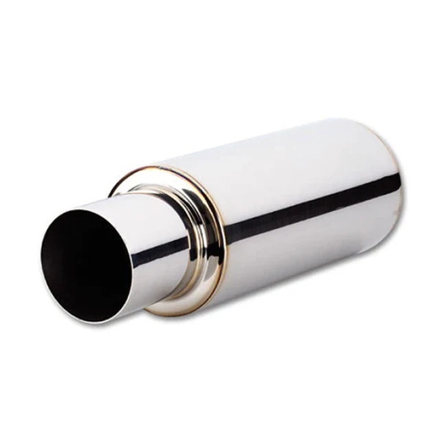 VIBRANT PERFORMANCE TPV TURBO Muffler w/ 4in Round Straight Cut Tip 1062