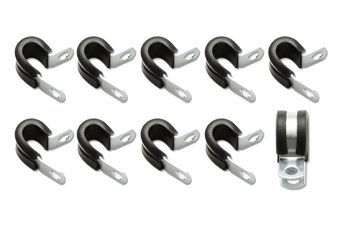 VIBRANT PERFORMANCE Cushion Clamps for 3/4in (-12AN) Hose Pack of 10 17194
