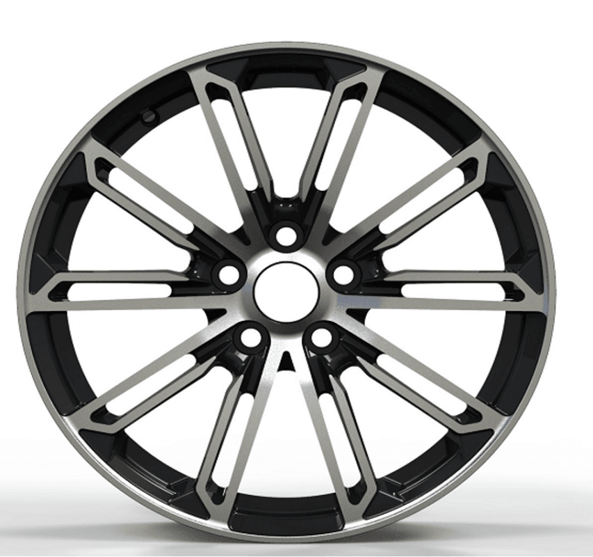 19X8.5 WF Aftermarket Wheel ML0216 Black Machine Face 5X114.3/60.1, ET ...