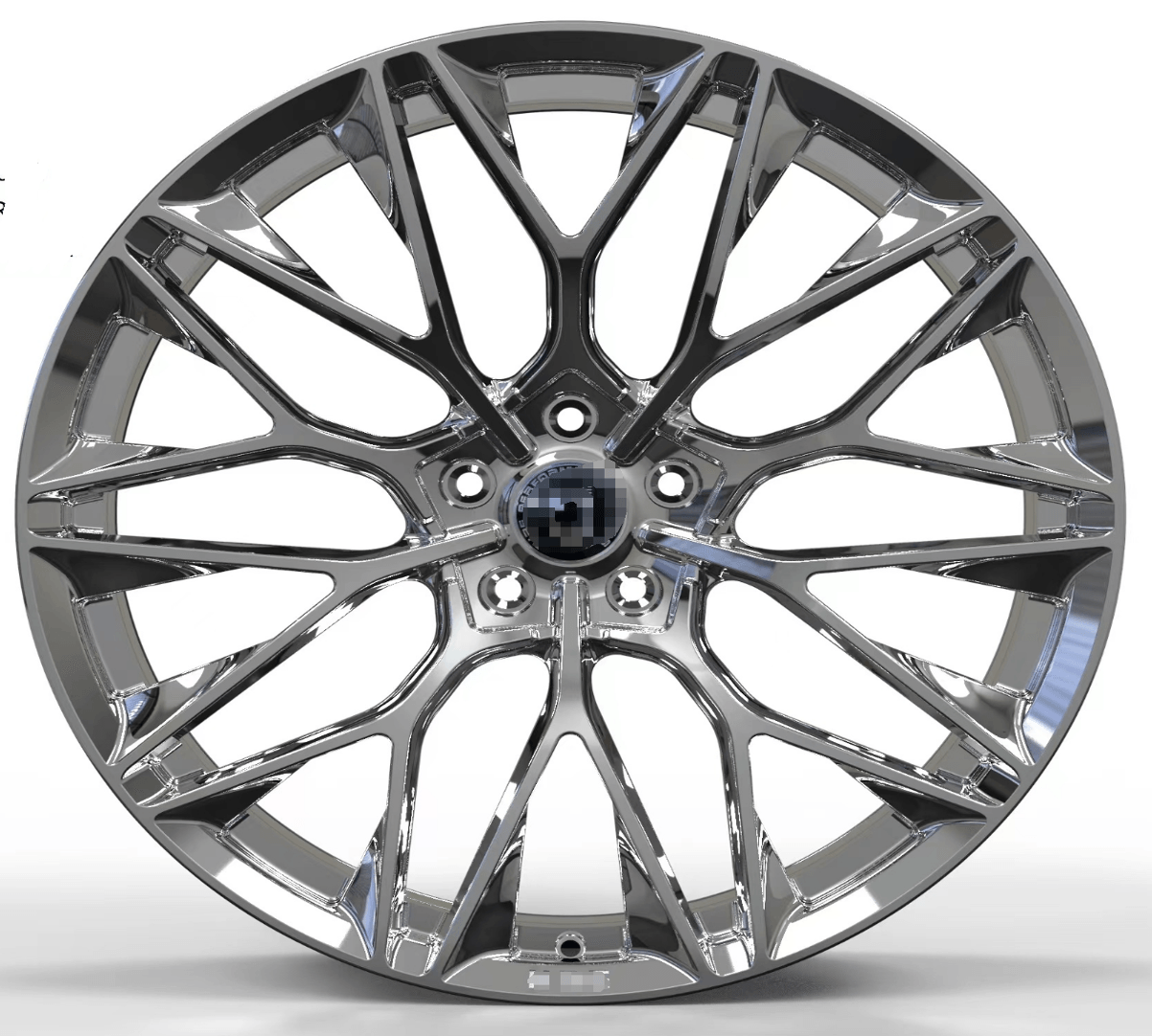 19X8.5 WF Aftermarket Wheel ML0362-30 Polish 5X114.3/73.1, ET 38 mm