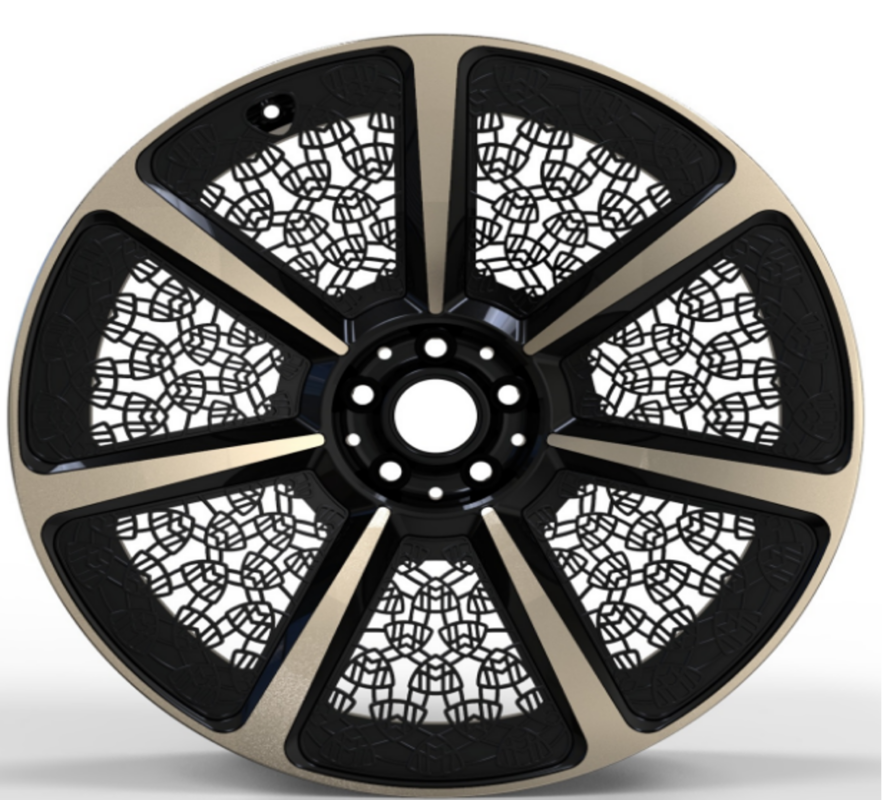 23X11.0 WF Aftermarket Wheel ML0475-23 Glossy Black Machine Face 5X112 ...