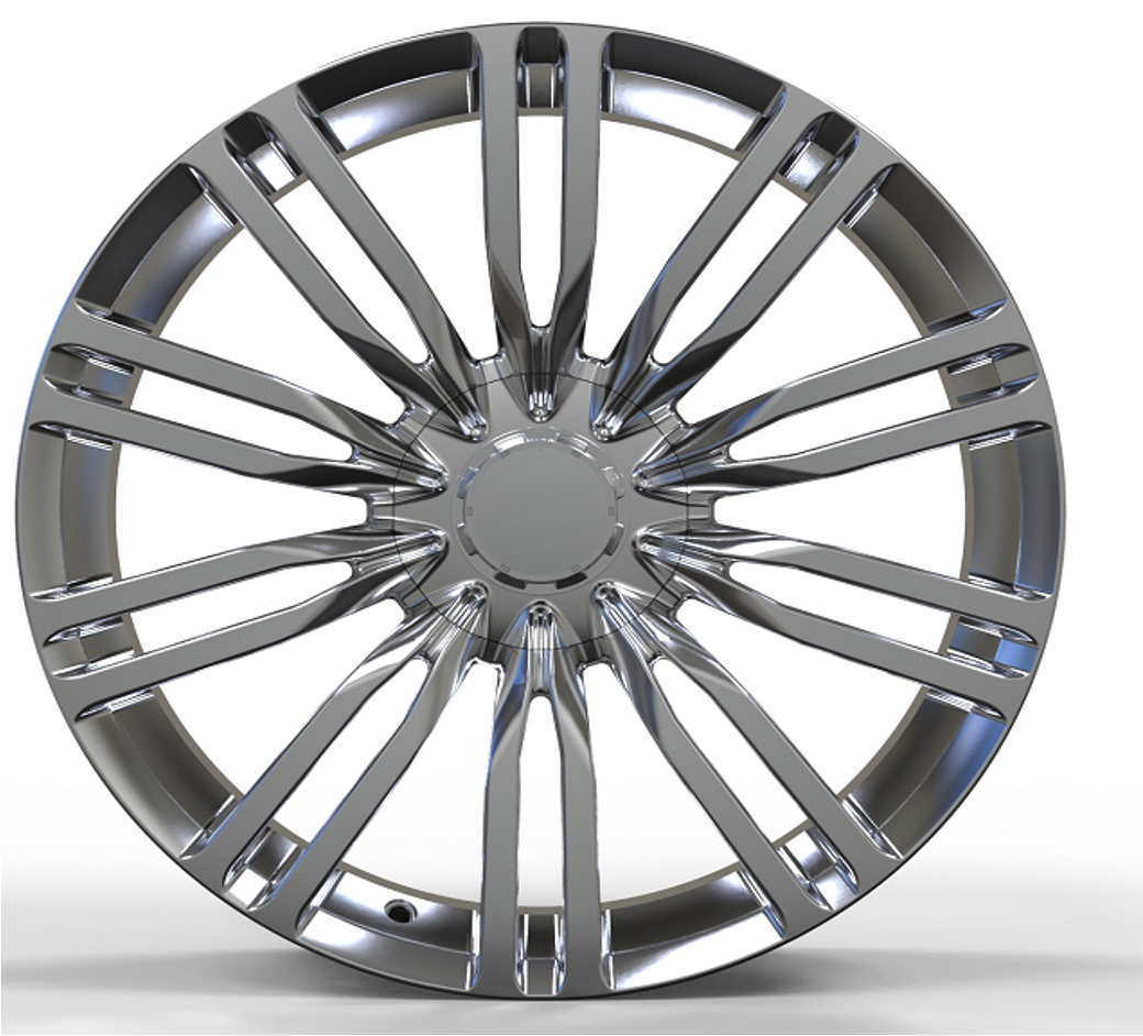 19X8.5 WF Aftermarket Wheel ML0163-1L Polish 5X112/66.45, ET 36 mm