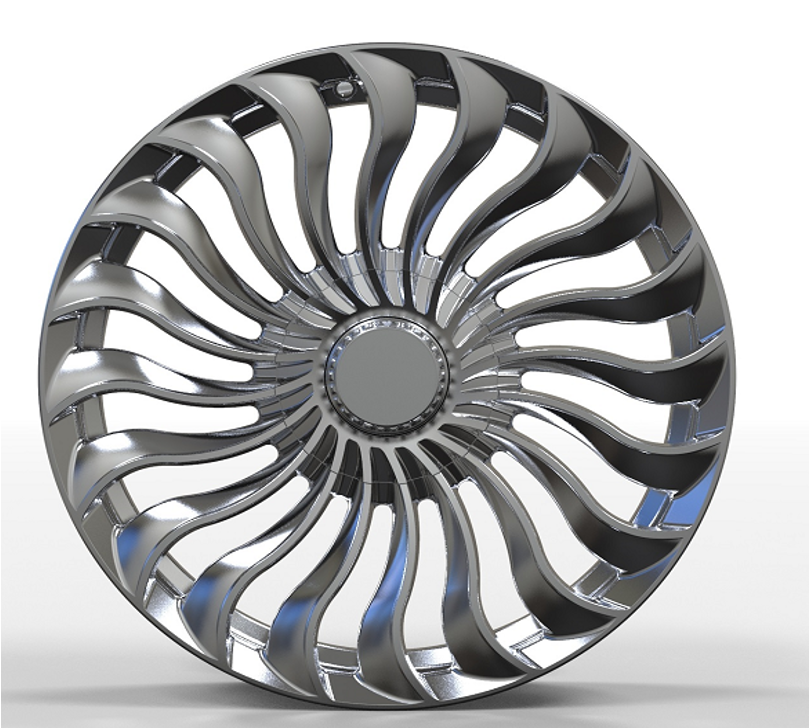 20X8.5 WF Aftermarket Wheel ML0224-3 Polish 5X112/66.5, ET 36 mm