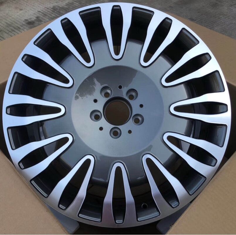 20X8.5 WF Aftermarket Wheel LW130 Gunmetal Machine Face 5X112/66.6, ET ...