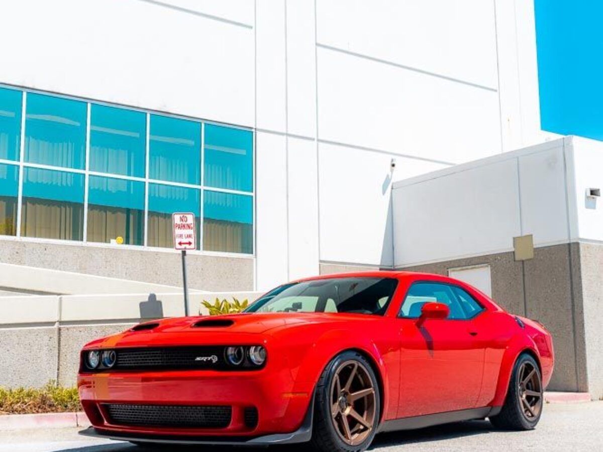 Red Challenger With Gold Rims