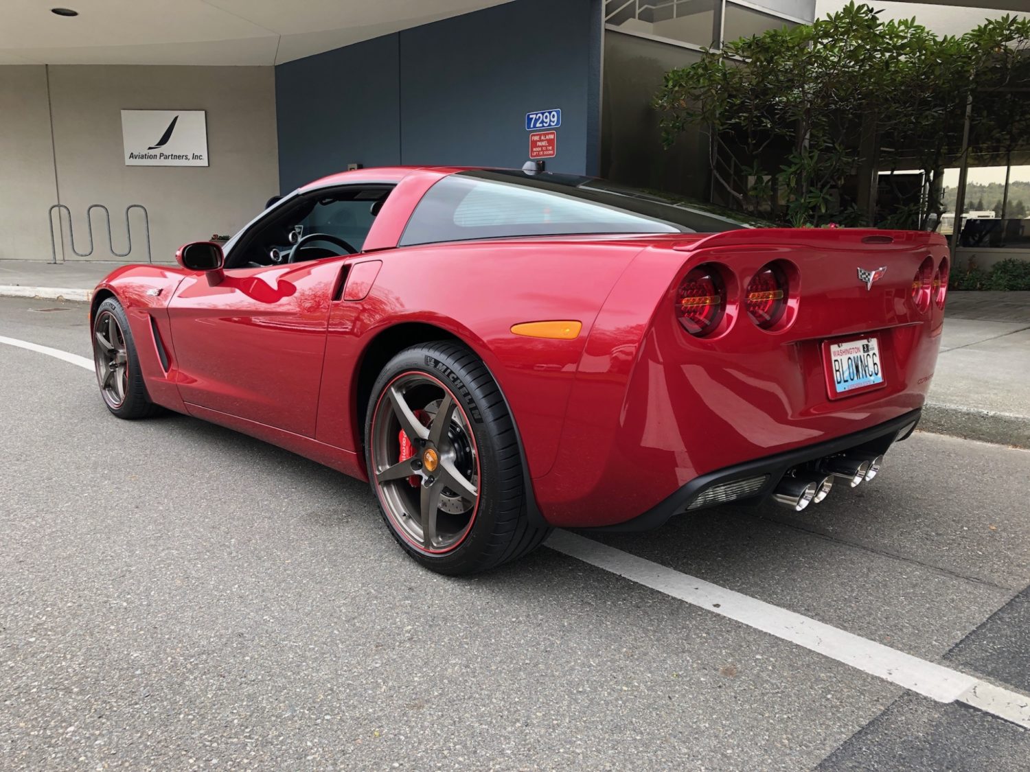 Chevrolet Corvette C6 Red BC Forged RS45 | Wheel Front