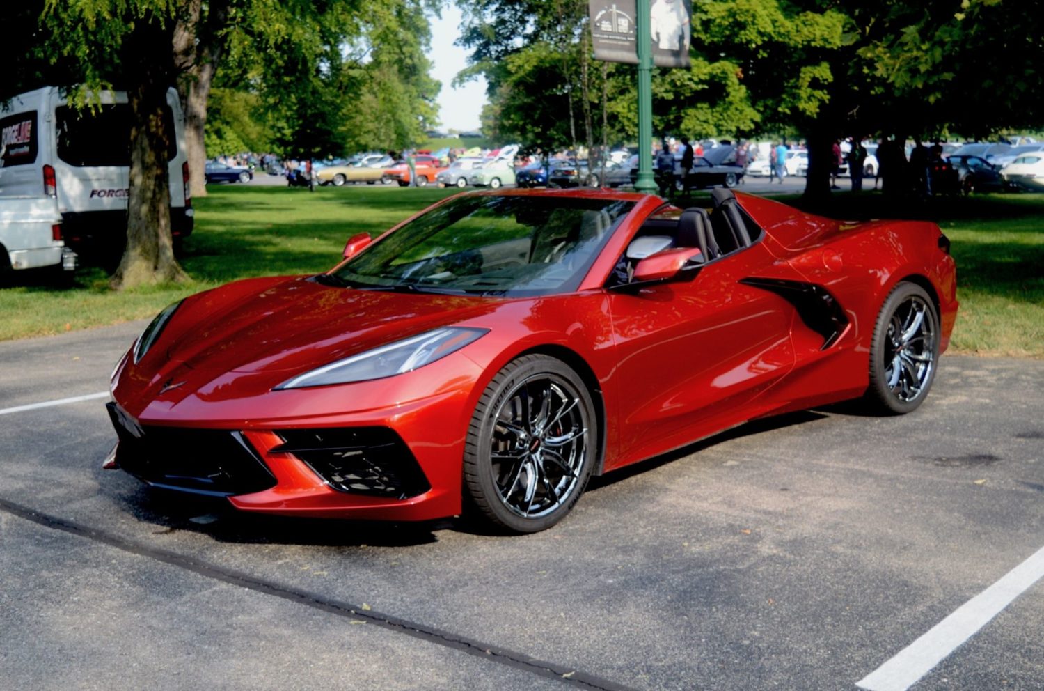 Chevrolet Corvette C8 Stingray Red Forgeline Flow Formed F01 | Wheel Front