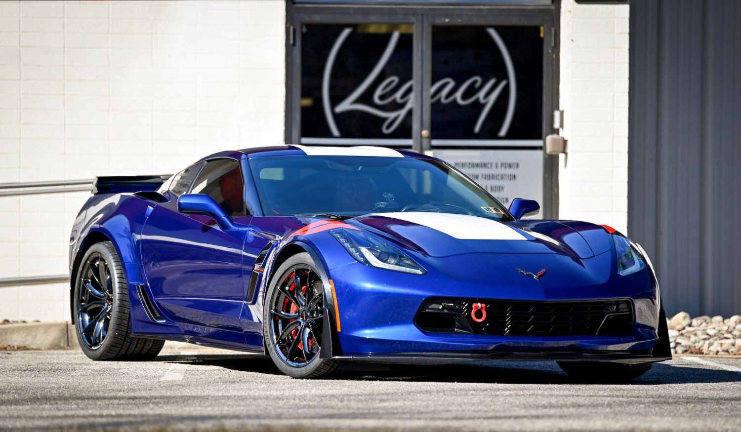 Chevrolet Corvette C7 Grand Sport Blue Forgeline Flow Formed F01 ...