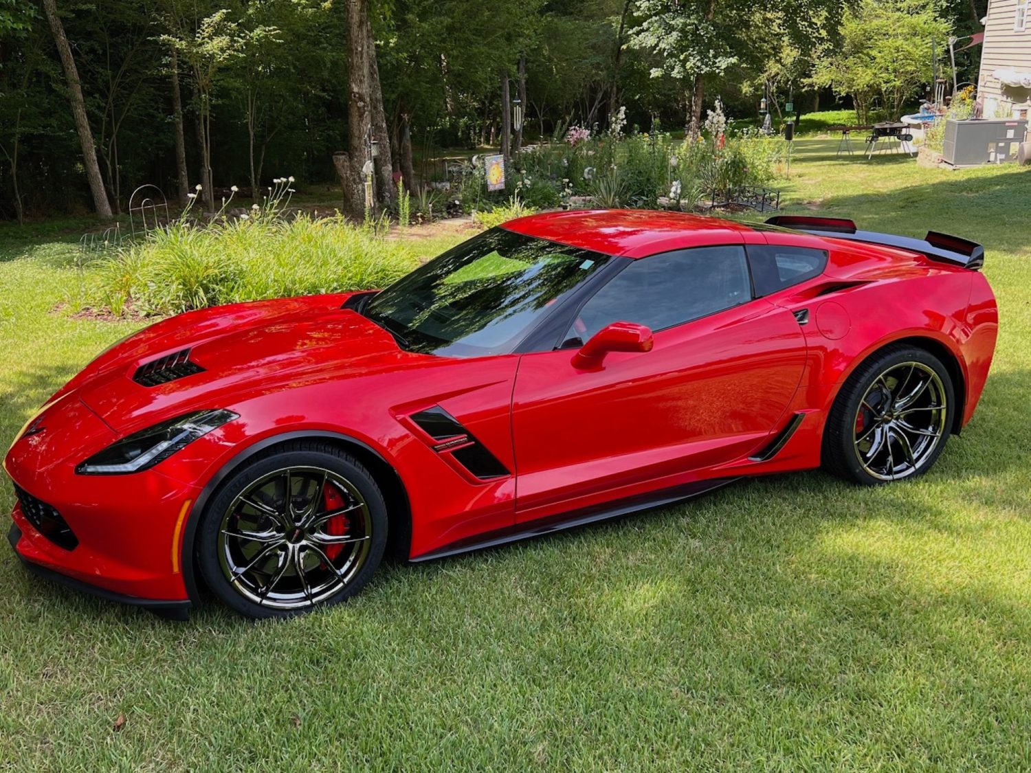Chevrolet Corvette C7 Grand Sport Red Forgeline Flow Formed F01 | Wheel ...